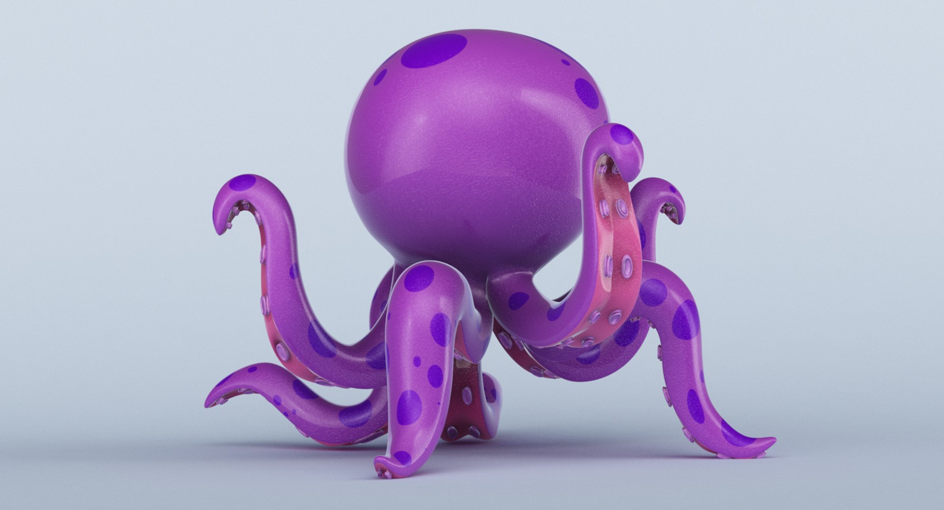 Cartoon Octopus 3D - TurboSquid 1190337