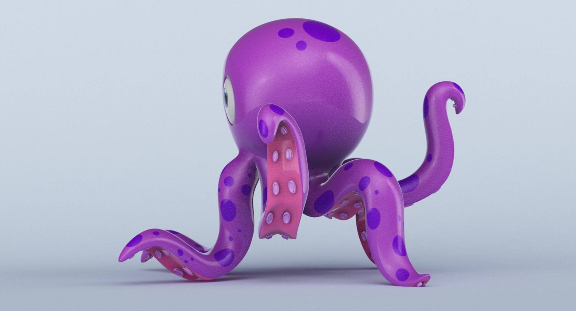 Cartoon Octopus 3D - TurboSquid 1190337