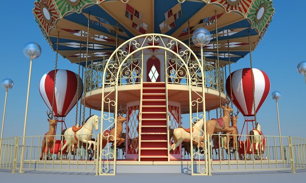 Amusement park toys 3D model - TurboSquid 1573062