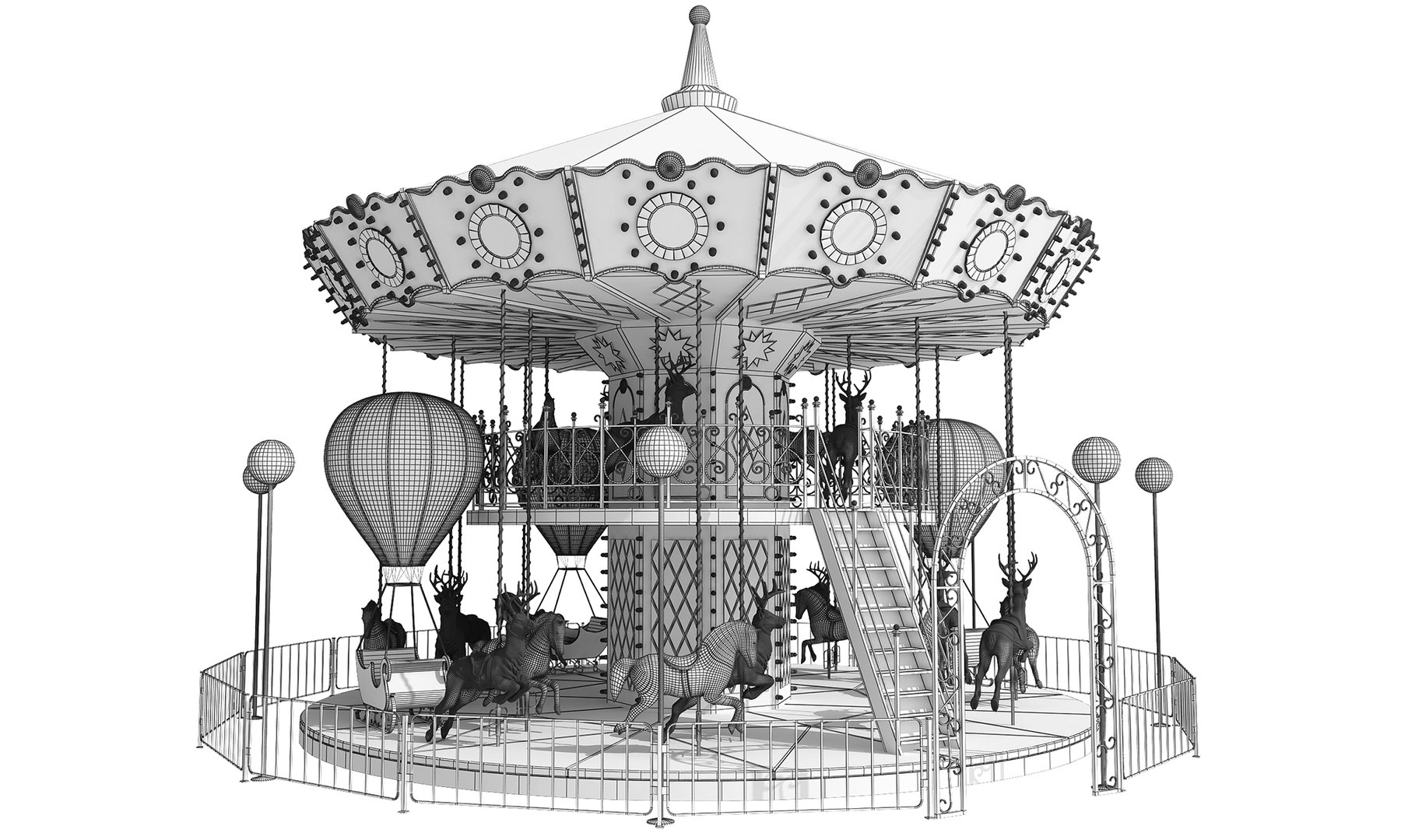 Amusement Park Toys 3D Model - TurboSquid 1573062