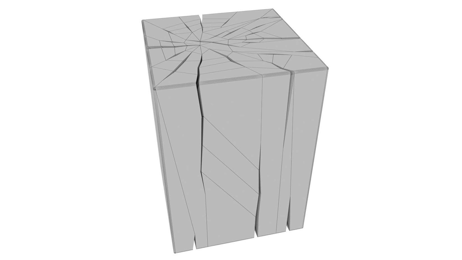 3D Table Oak Cube - TurboSquid 1711840