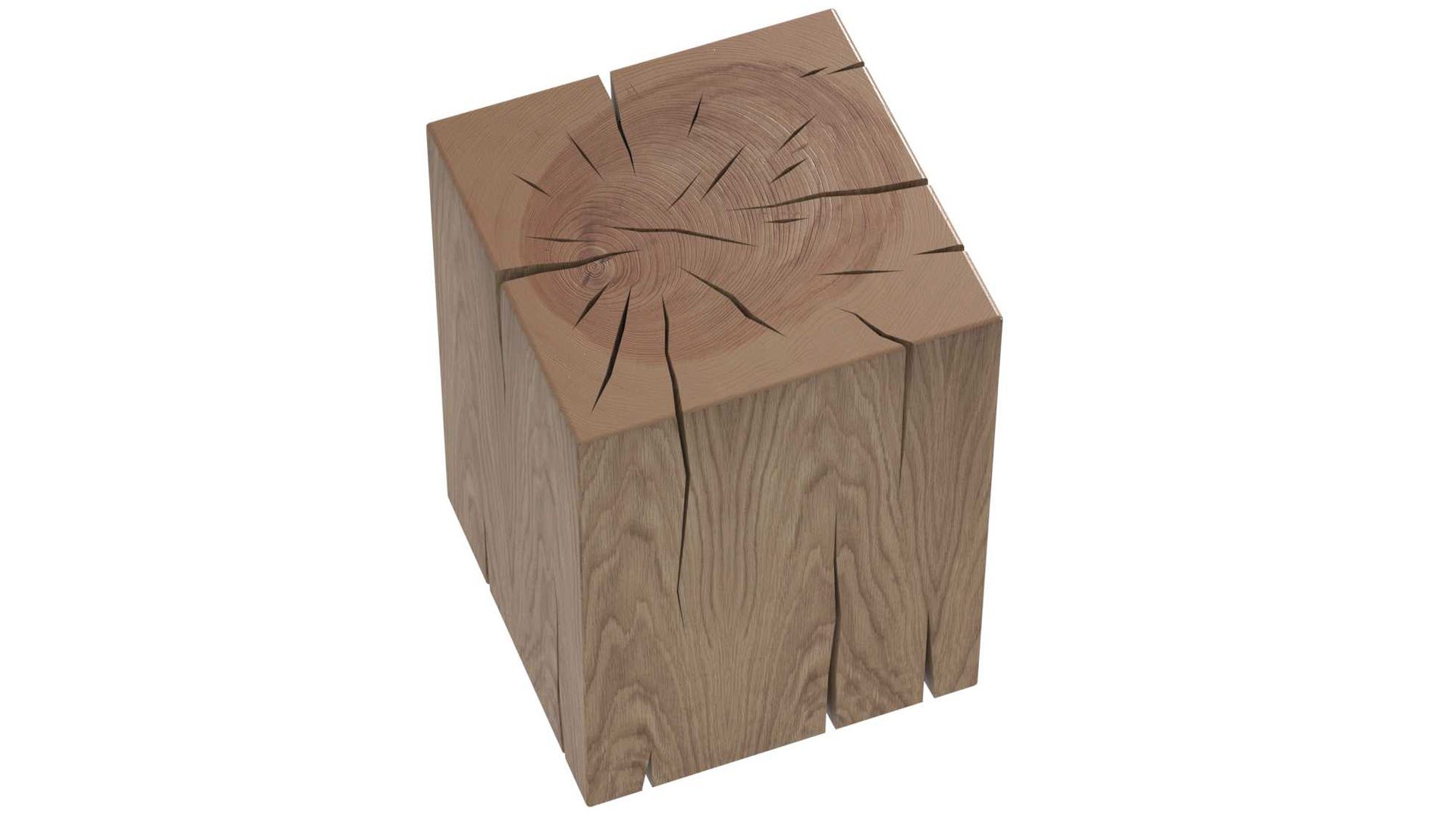 3D Table Oak Cube - TurboSquid 1711840