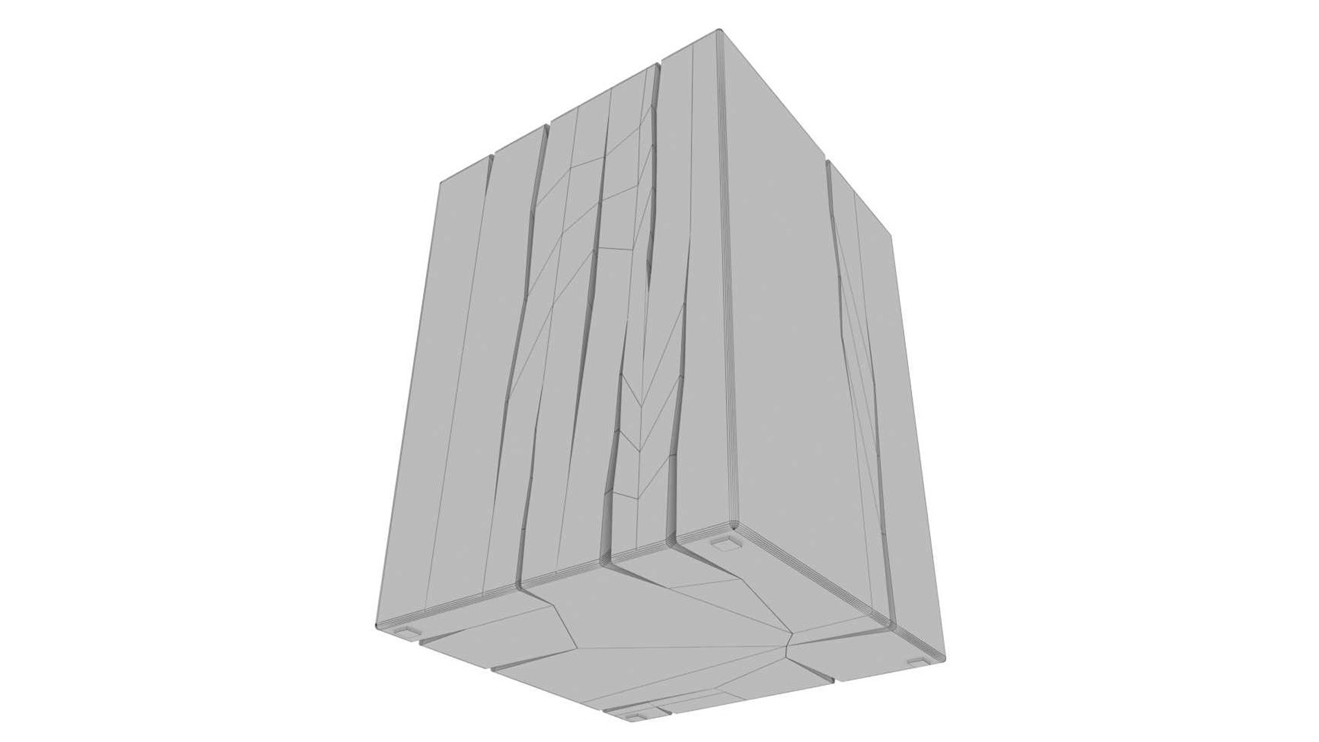 3D Table Oak Cube - TurboSquid 1711840