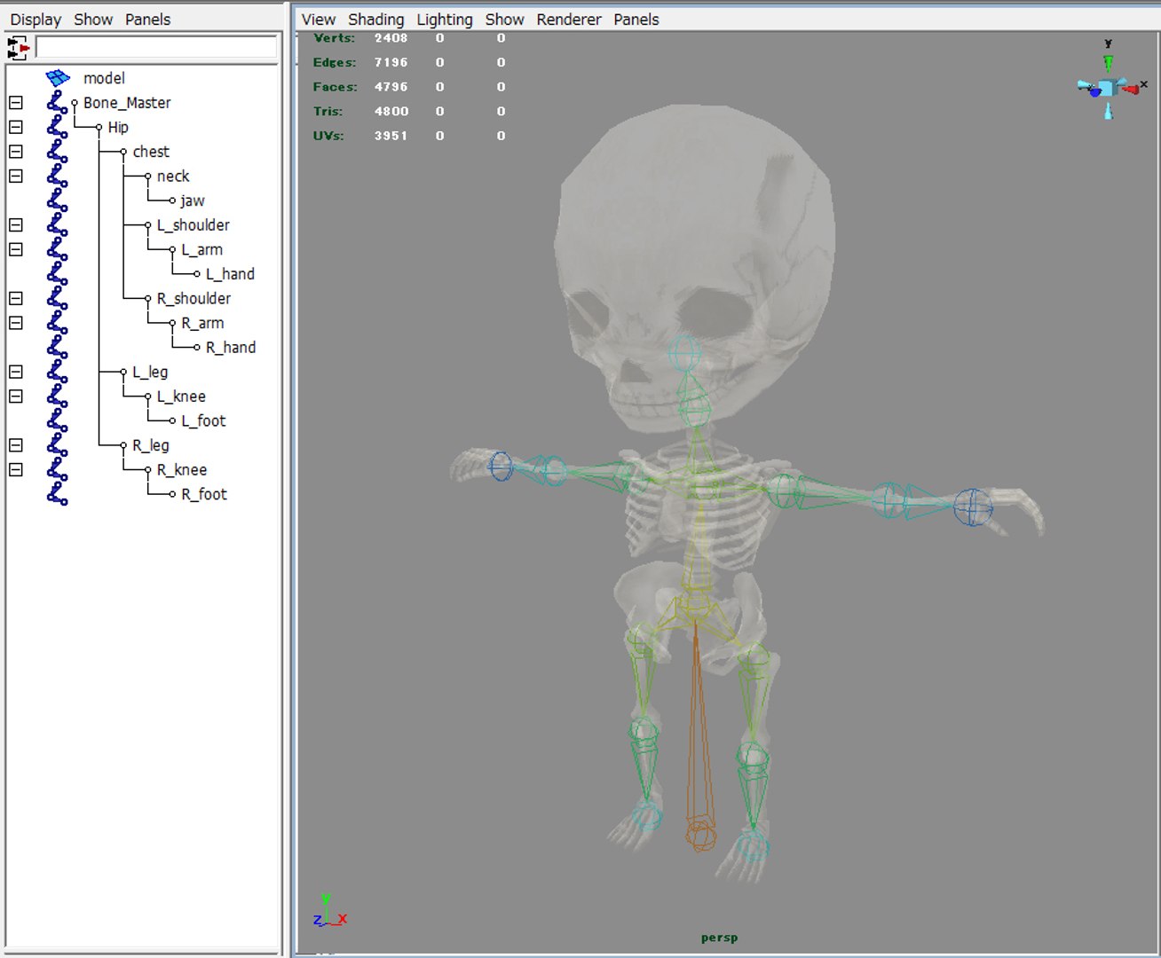 Base human skeletonhuman 3D model - TurboSquid 1347379