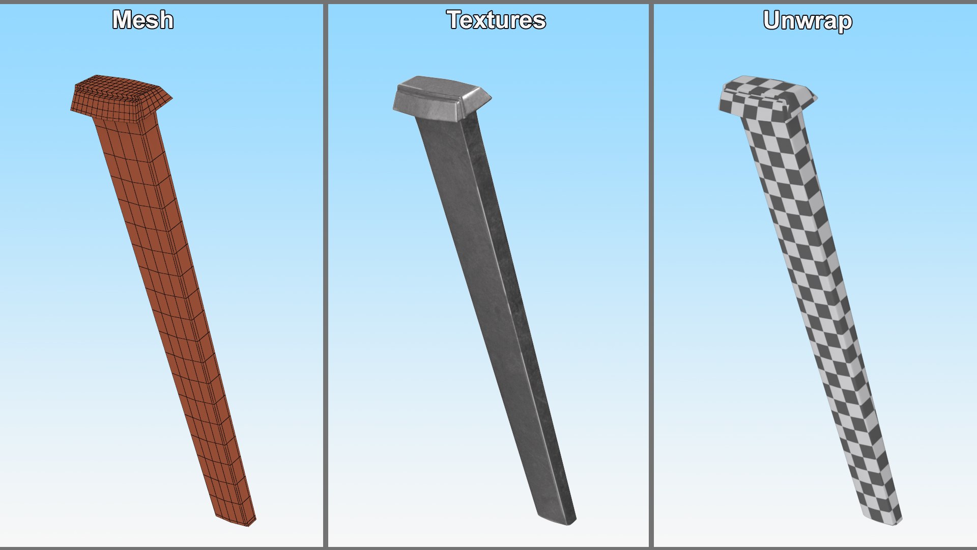 Flooring Nails 3D Model - TurboSquid 2059815