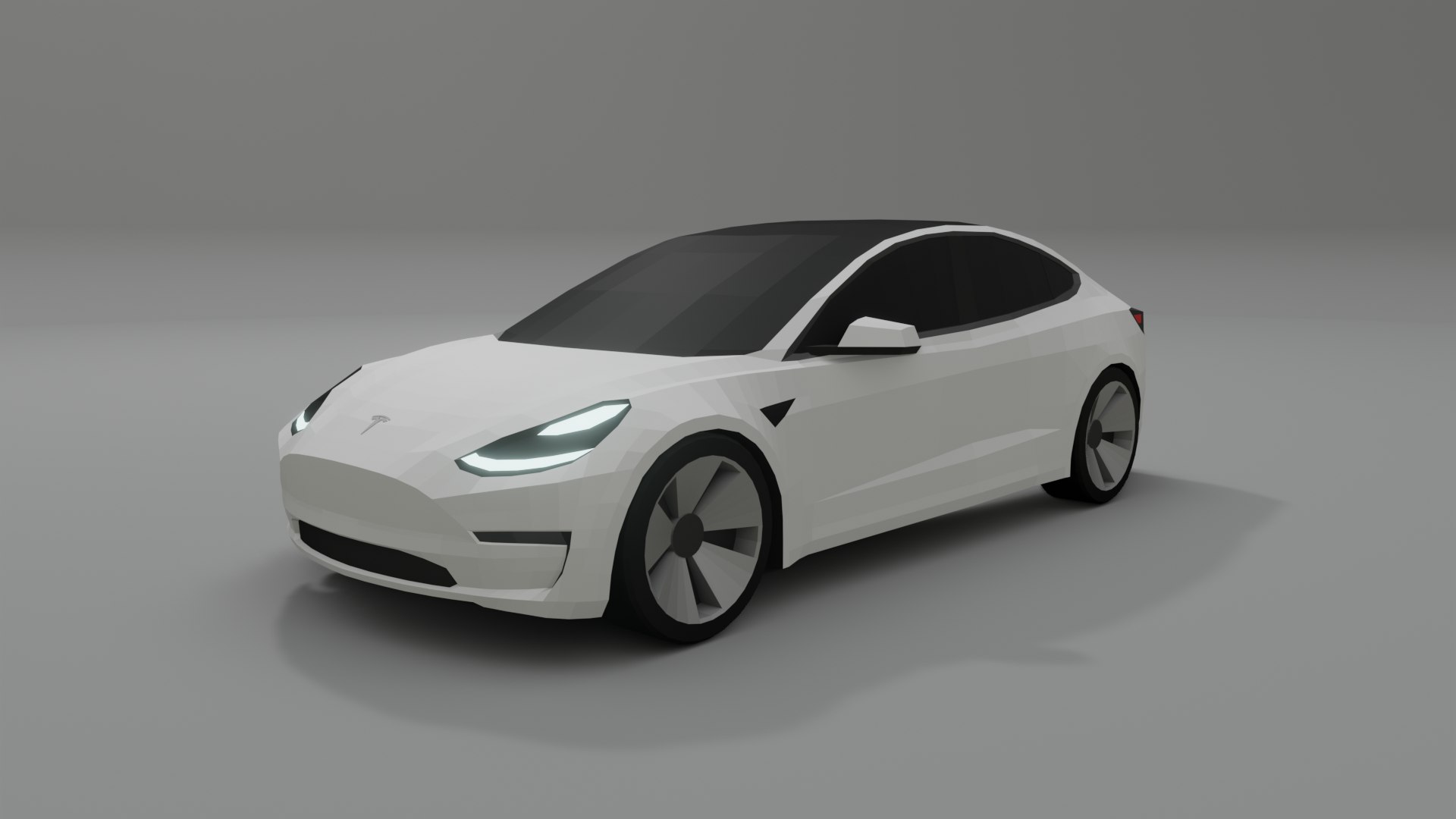 3D Tesla Model 3 Low Poly 3D Model - TurboSquid 1720179