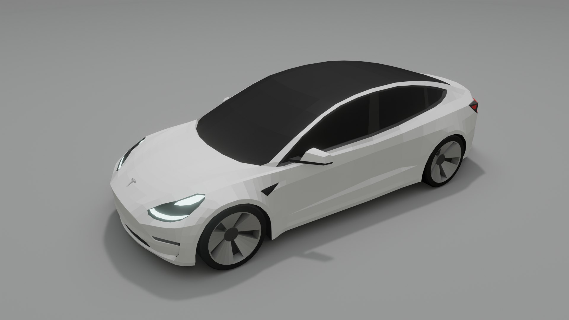 3D Tesla Model 3 Low Poly 3D Model - TurboSquid 1720179