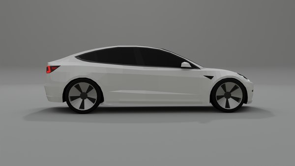 3D Tesla Model 3 low poly 3D model - TurboSquid 1720179