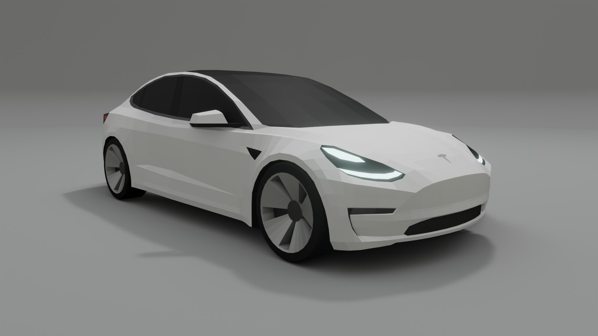 3D Tesla Model 3 Low Poly 3D Model - TurboSquid 1720179