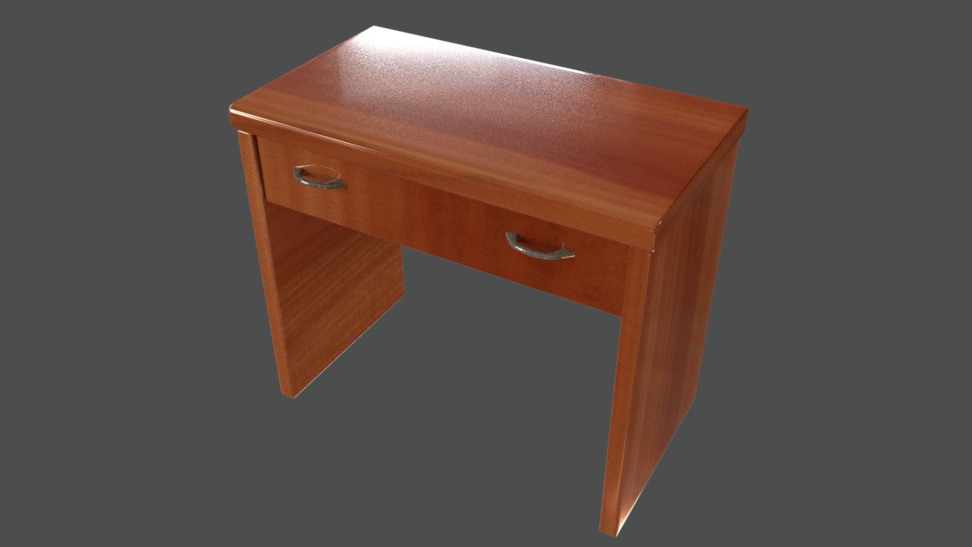 3D Model Desk With Drawer - TurboSquid 2096076