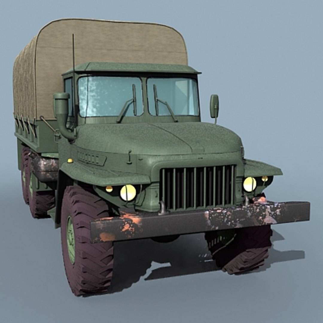 ural-375 truck 3d max