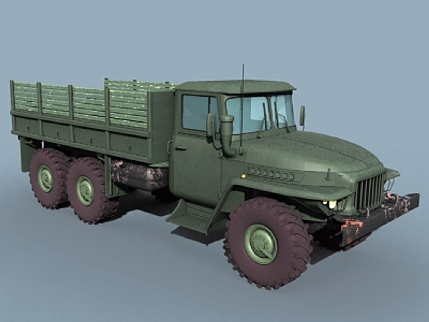 ural-375 truck 3d max