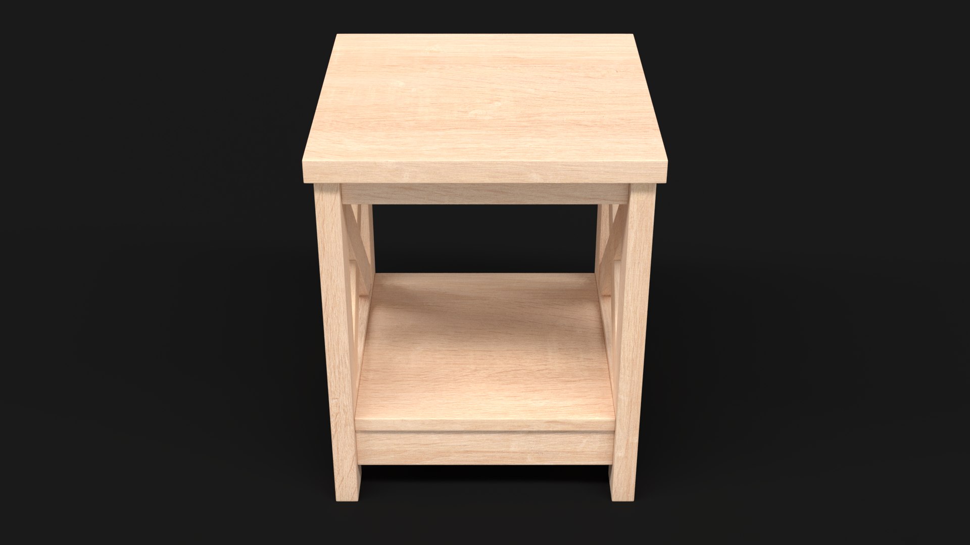 Realistic Wooden Nightstand 3D Model - TurboSquid 1527847