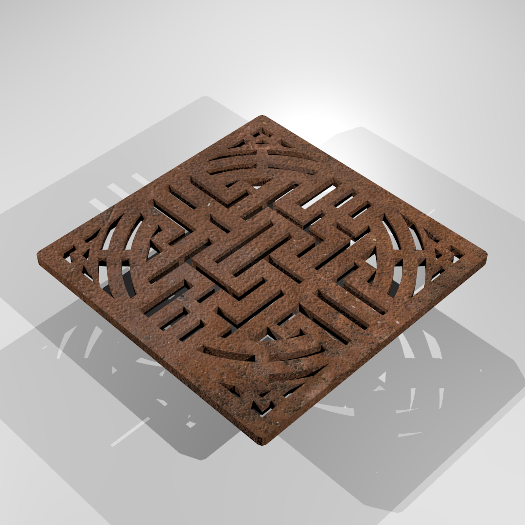Rusty Sewer Grate Fbx Free