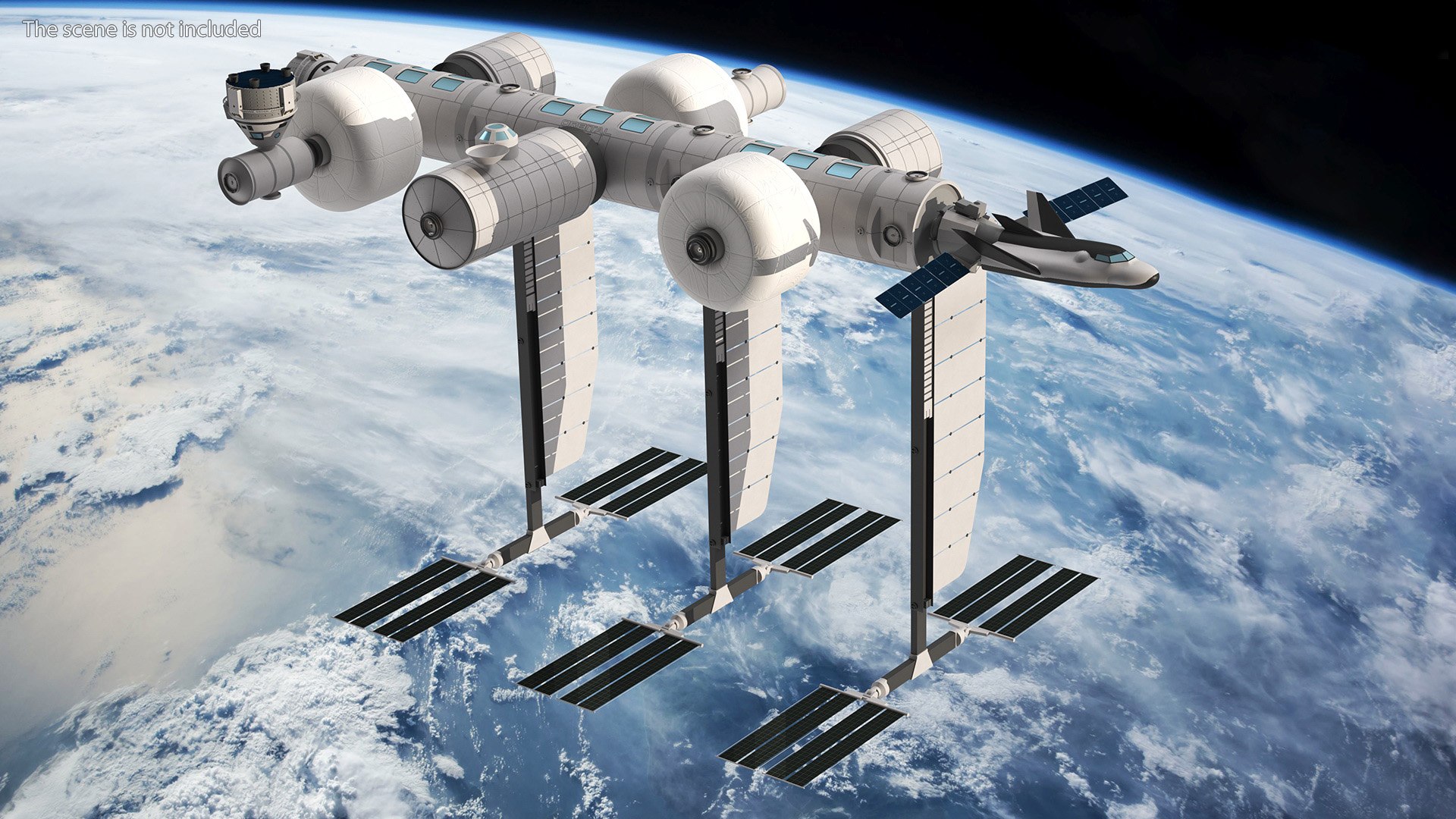 Orbital Reef Blue Origin Space Station Rigged 3D model - TurboSquid 2162294