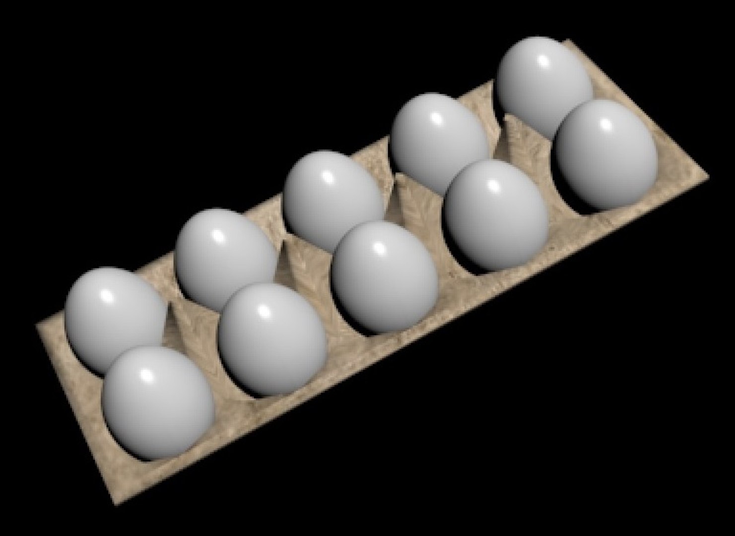 Egg Box 3d Model