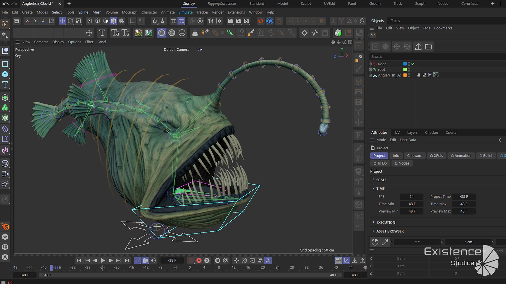 The Anglerfish 02 Curse - low poly fish - Ocean predator - Angler fish ...