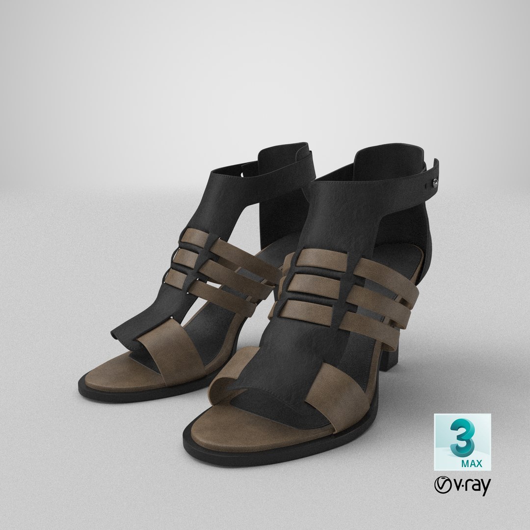 3D model realistic women s sandals - TurboSquid 1692450