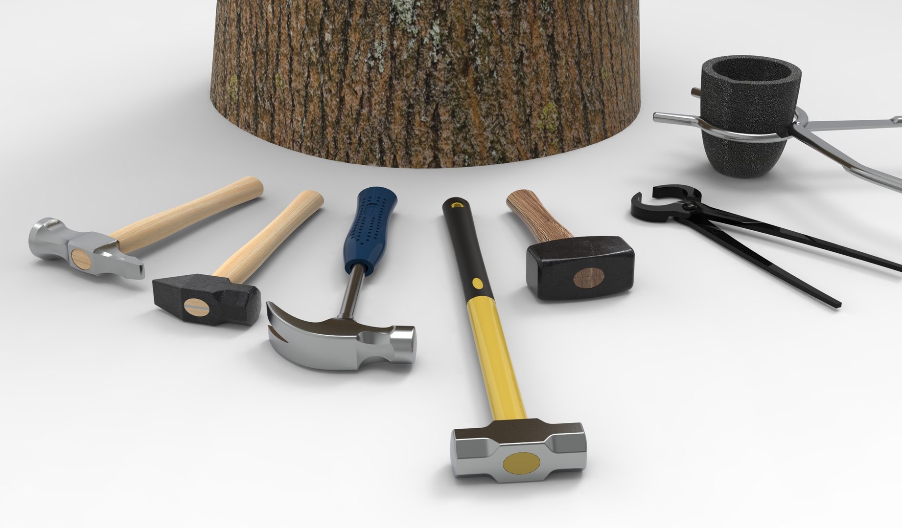 3D Blacksmith Tools Collection - TurboSquid 2230010