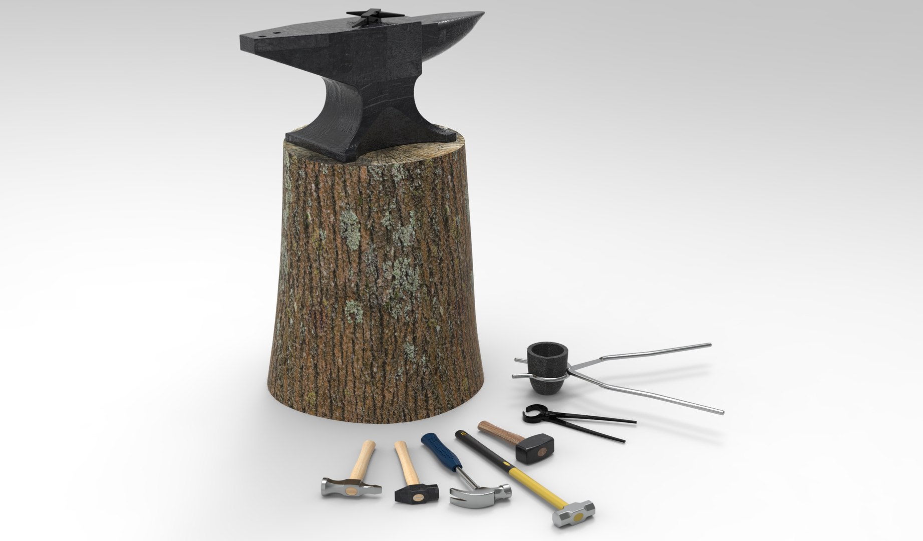 3D Blacksmith Tools Collection - TurboSquid 2230010