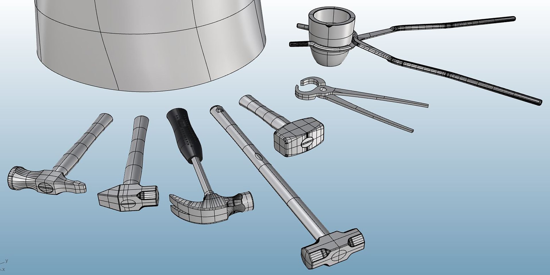 3D Blacksmith Tools Collection - TurboSquid 2230010