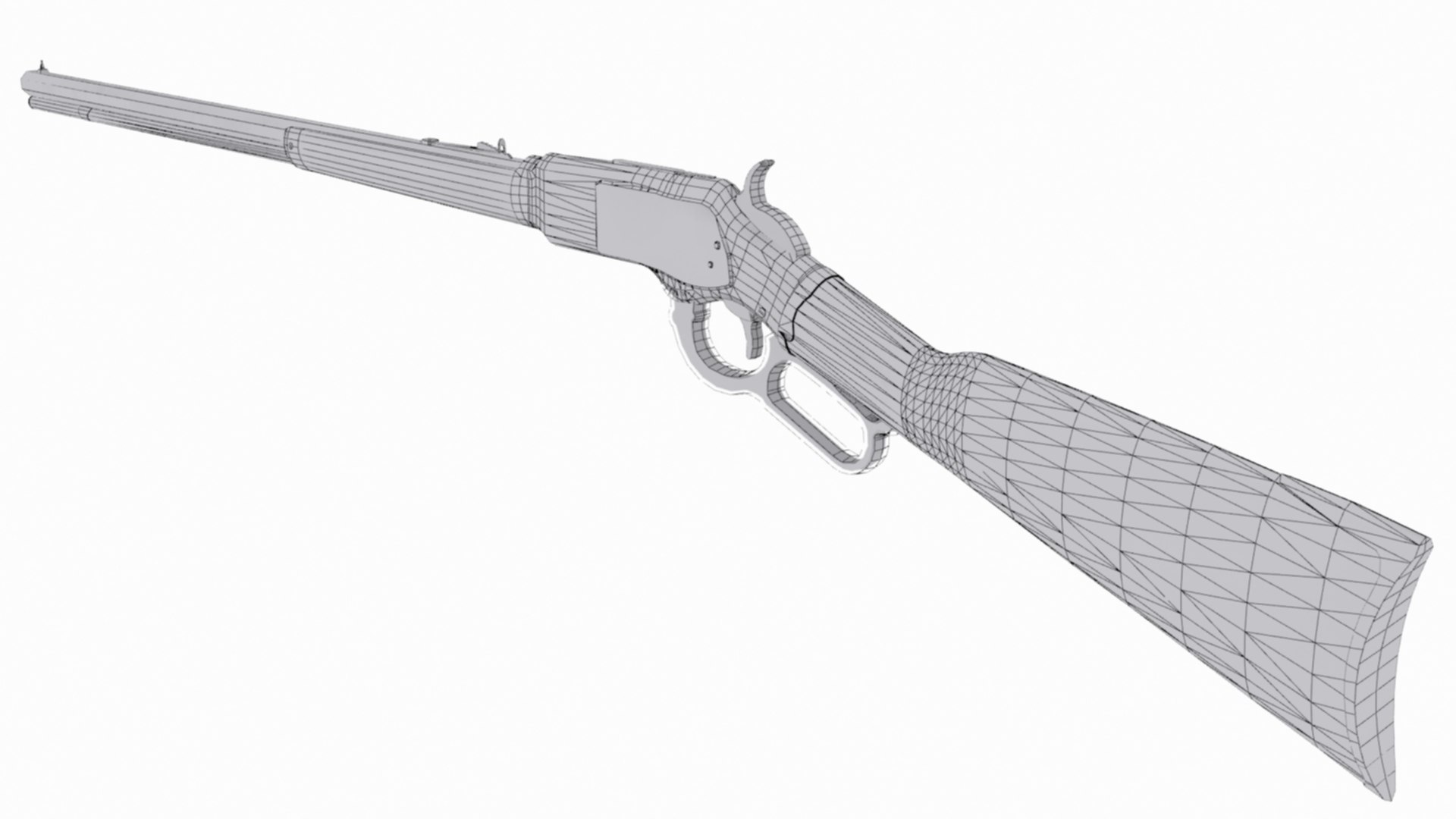 Firearms Winchester Rifle 1876 3D Model - TurboSquid 1208675