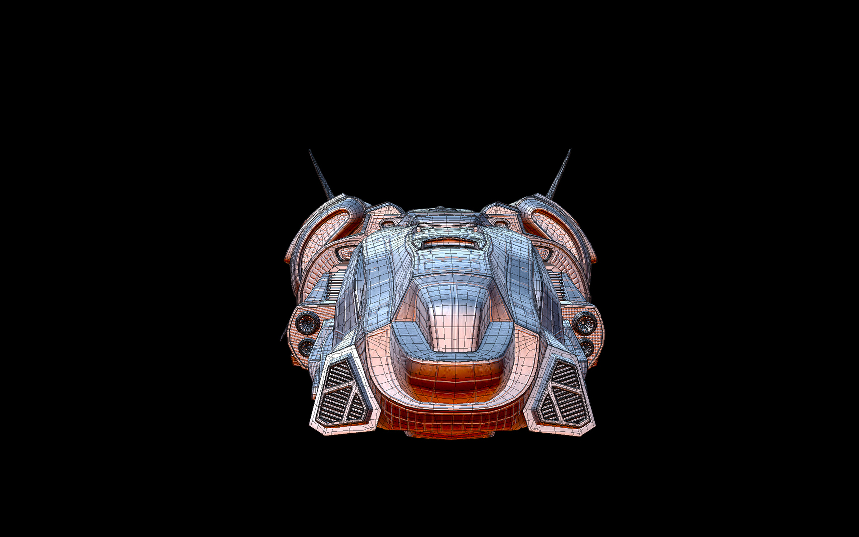 3d spaceship space model