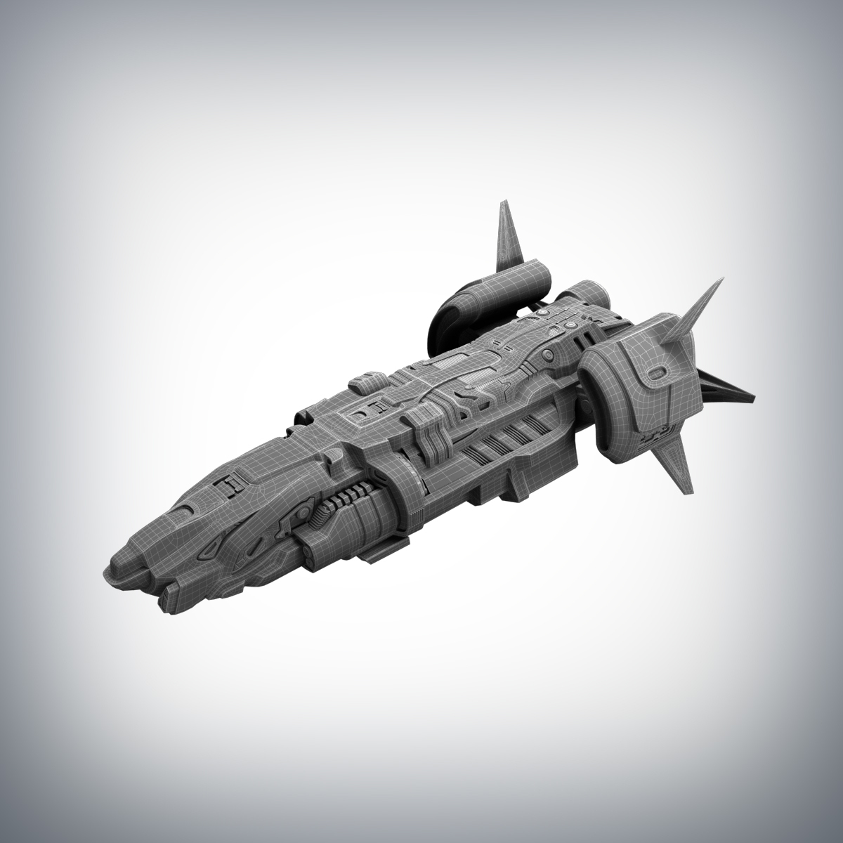 3d spaceship space model