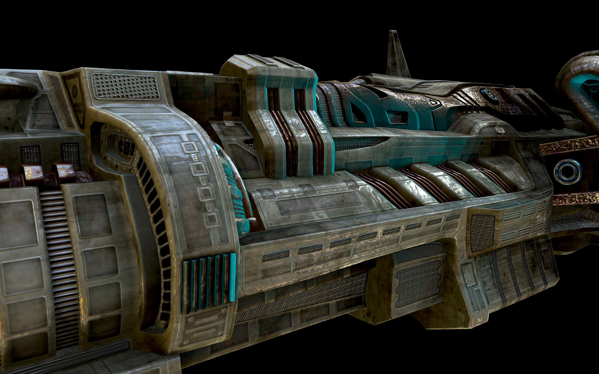 3d spaceship space model