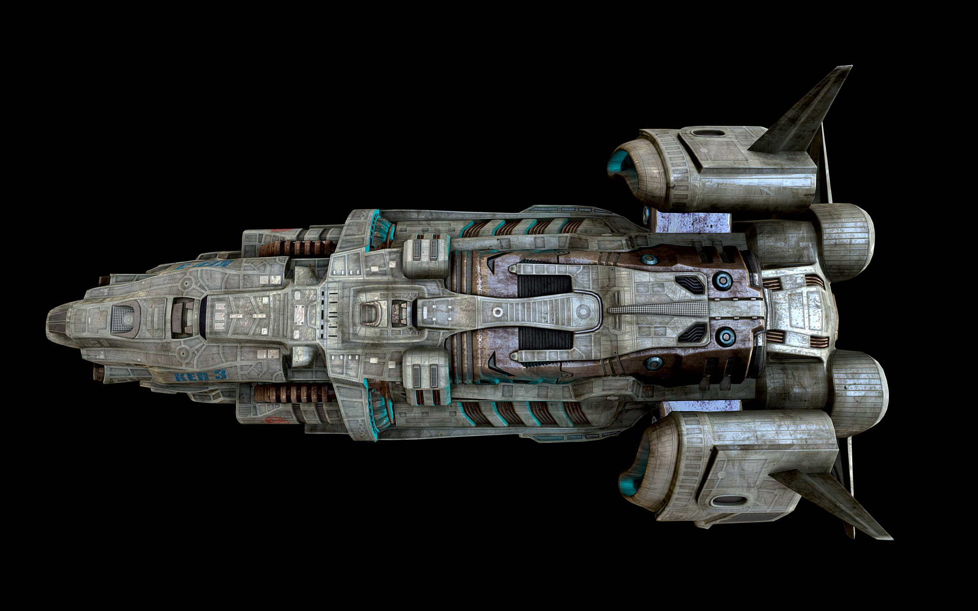 3d spaceship space model