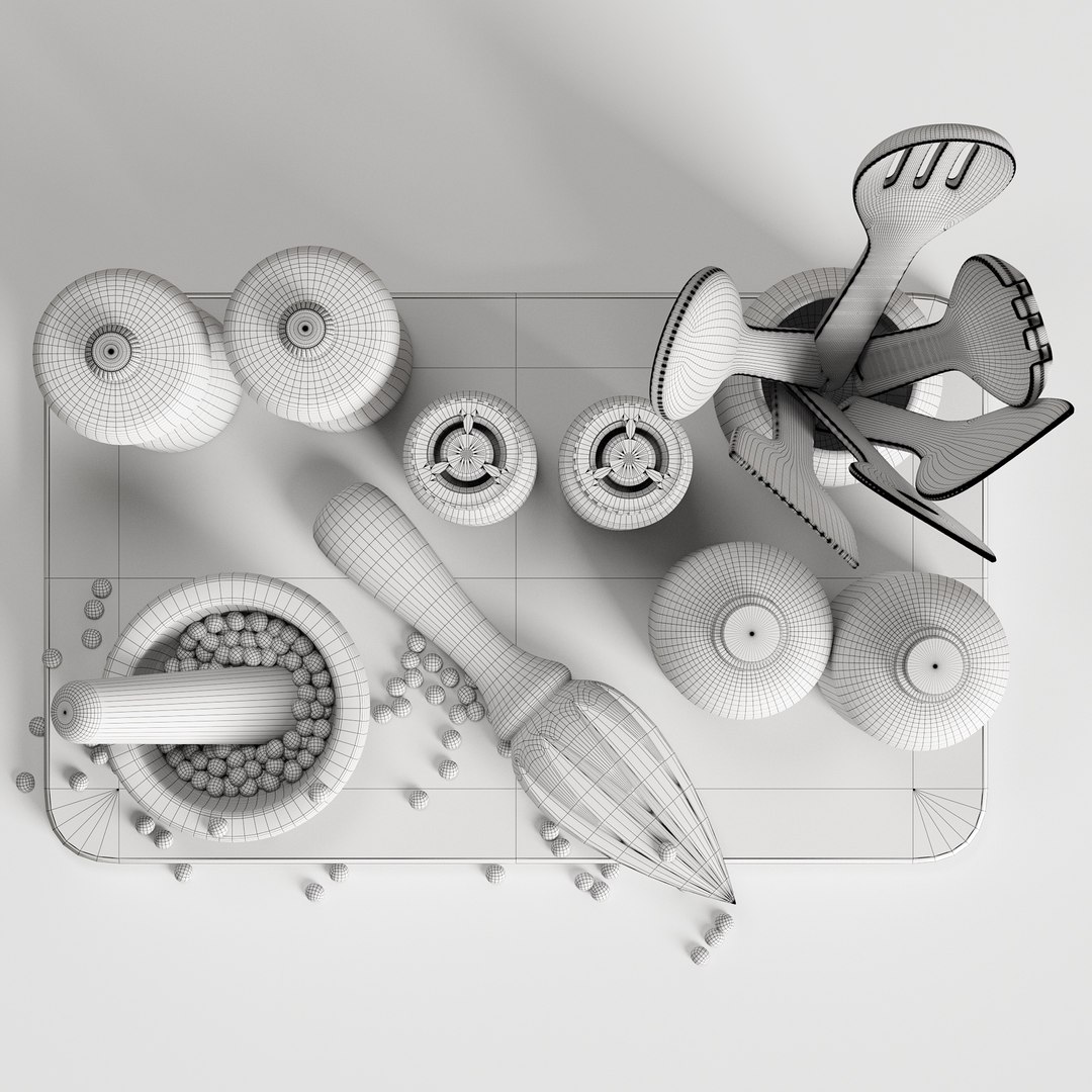 Decor Set 88 Spices 3D Model - TurboSquid 2097490