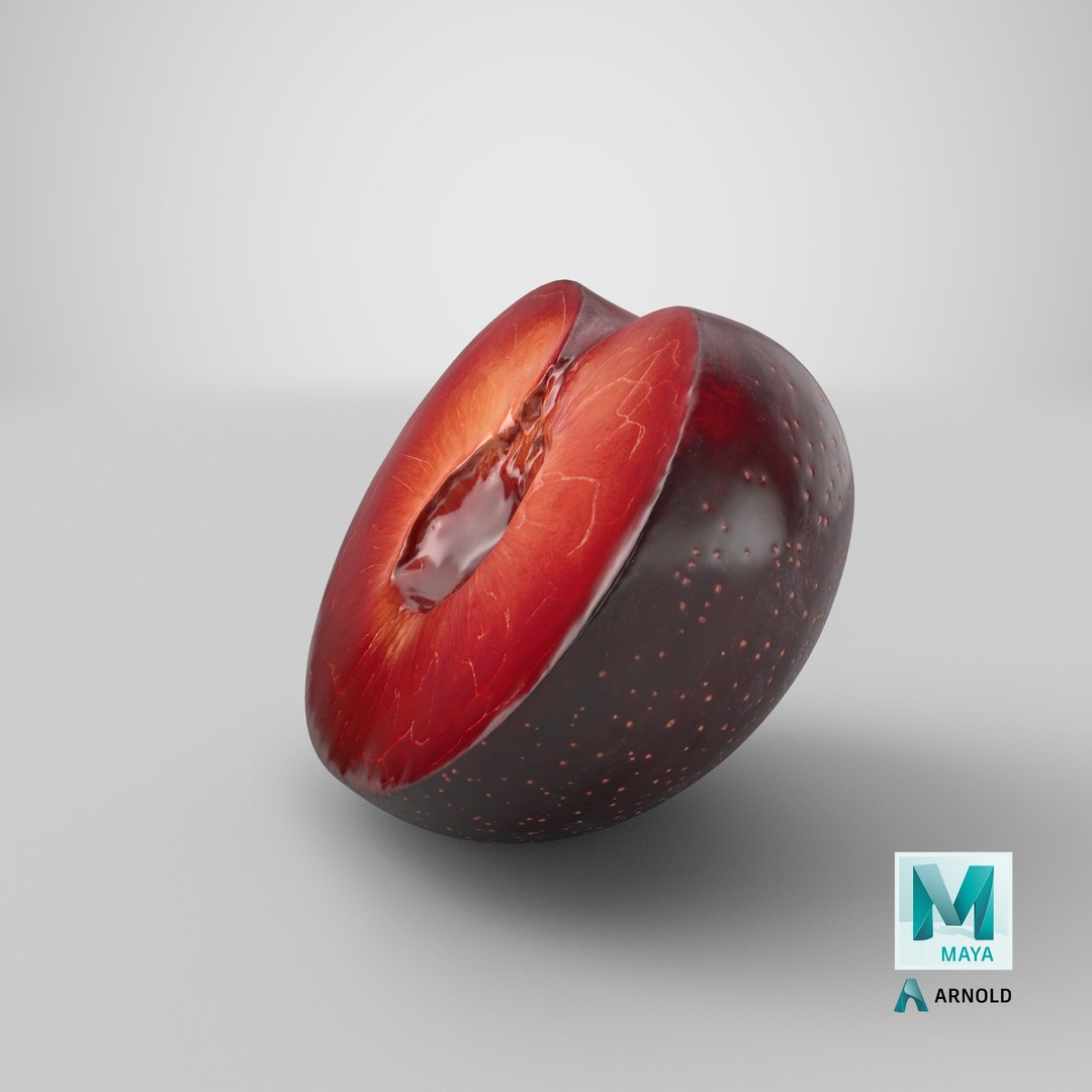 Plum Half 01 model - TurboSquid 2047221