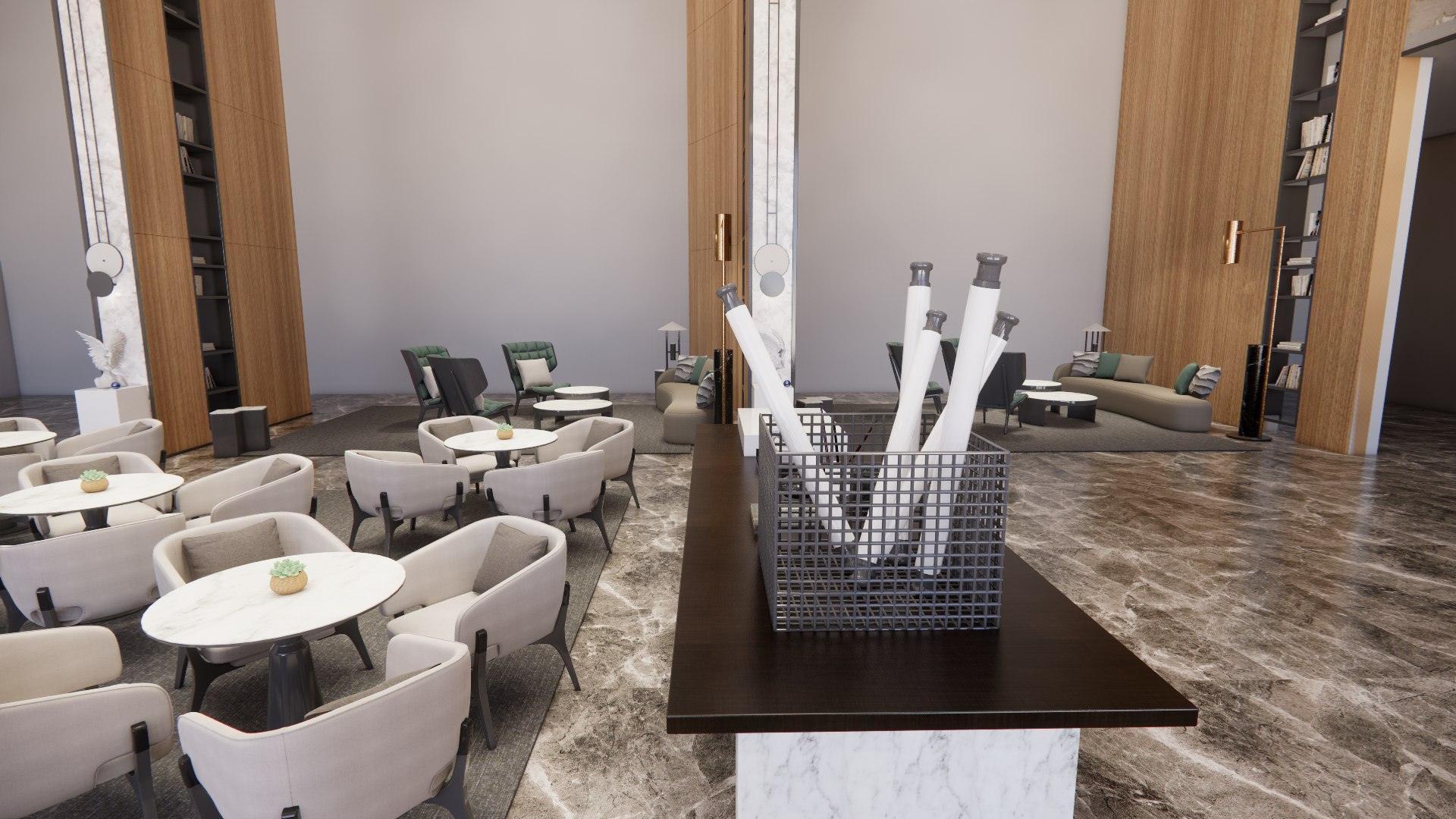 Hotel Lobby Interior-A10 3D - TurboSquid 2104489