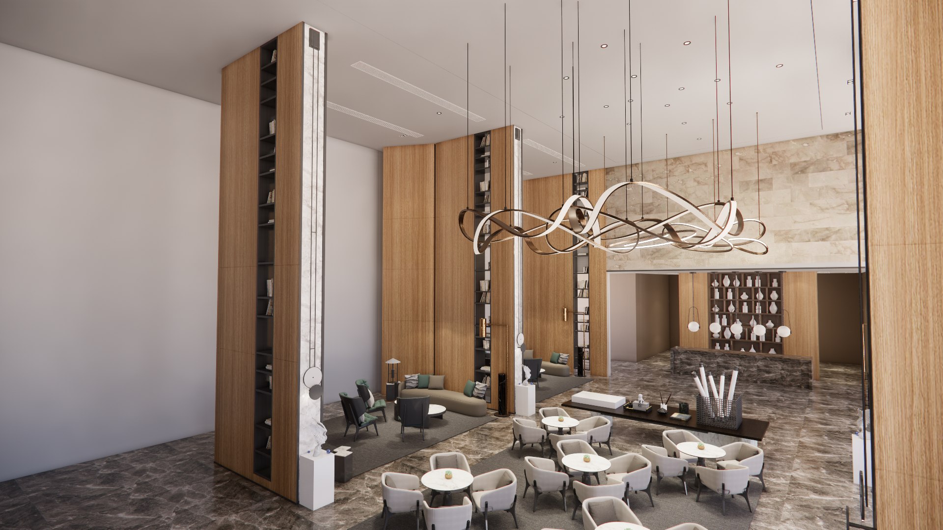 Hotel Lobby Interior-A10 3D - TurboSquid 2104489