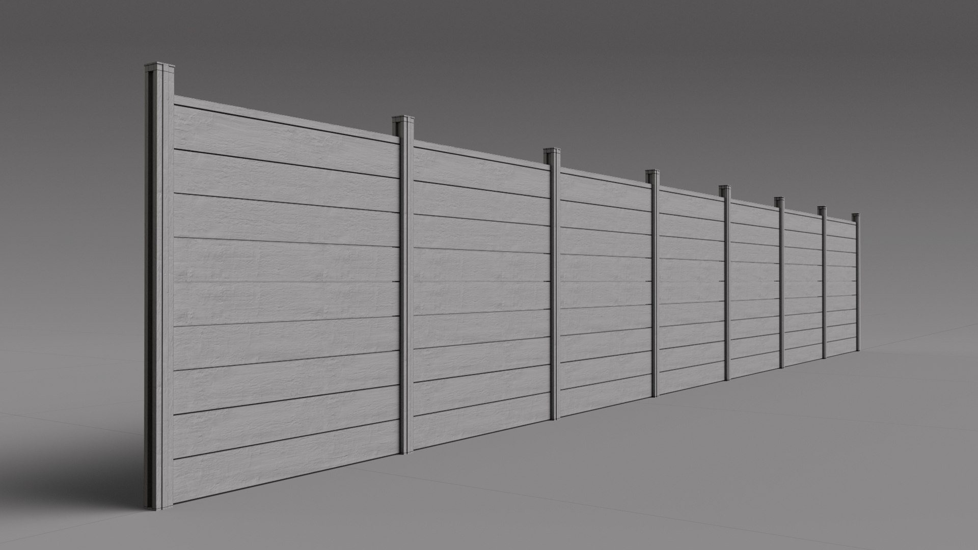 Low Poly Fence with 7 Texture Variations in Brown Wood Low-poly 3D ...