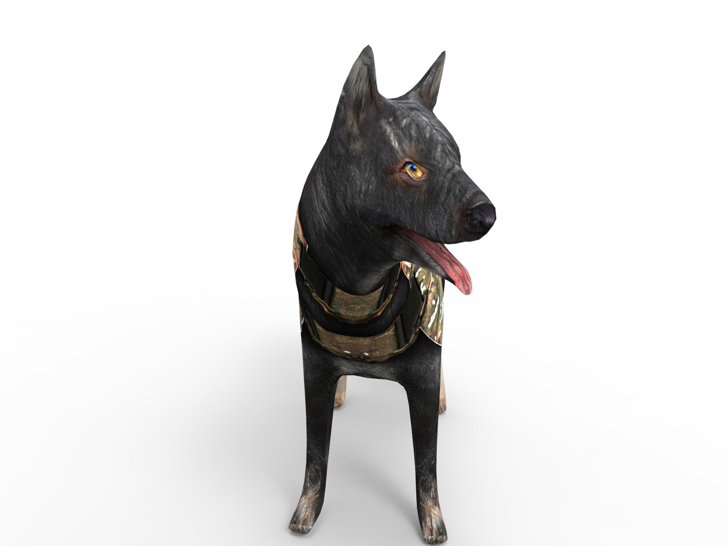 3D police german shepherd dog rigged model - TurboSquid 1195553