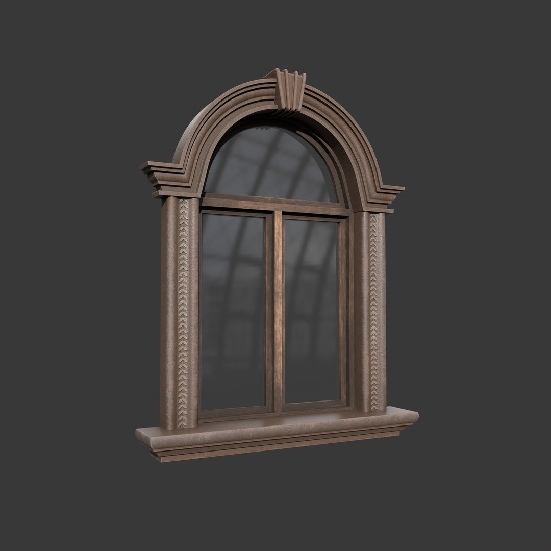 Classic Cartoon Style Of PBR Modular Windows Collection 2 3D Model ...