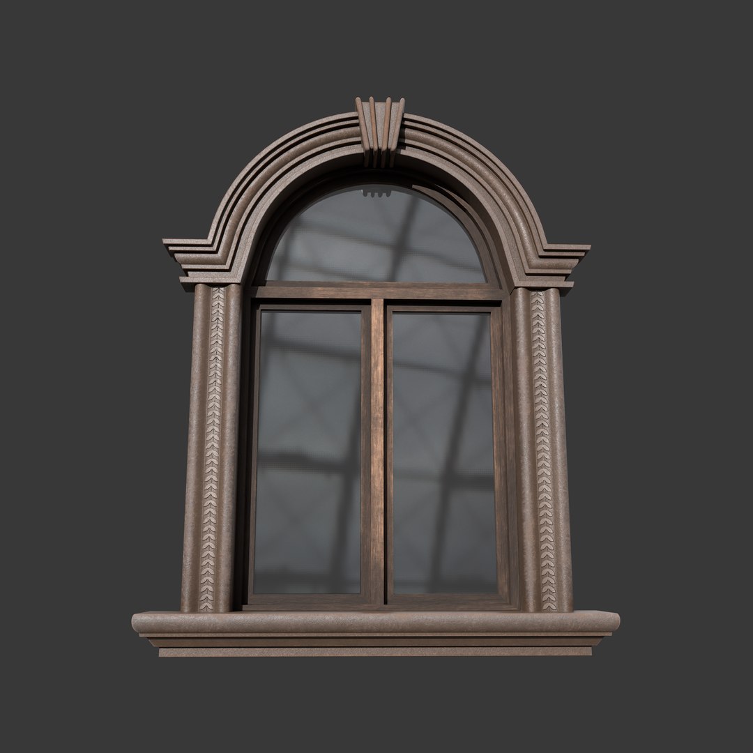 Classic Cartoon Style Of PBR Modular Windows Collection 2 3D Model ...