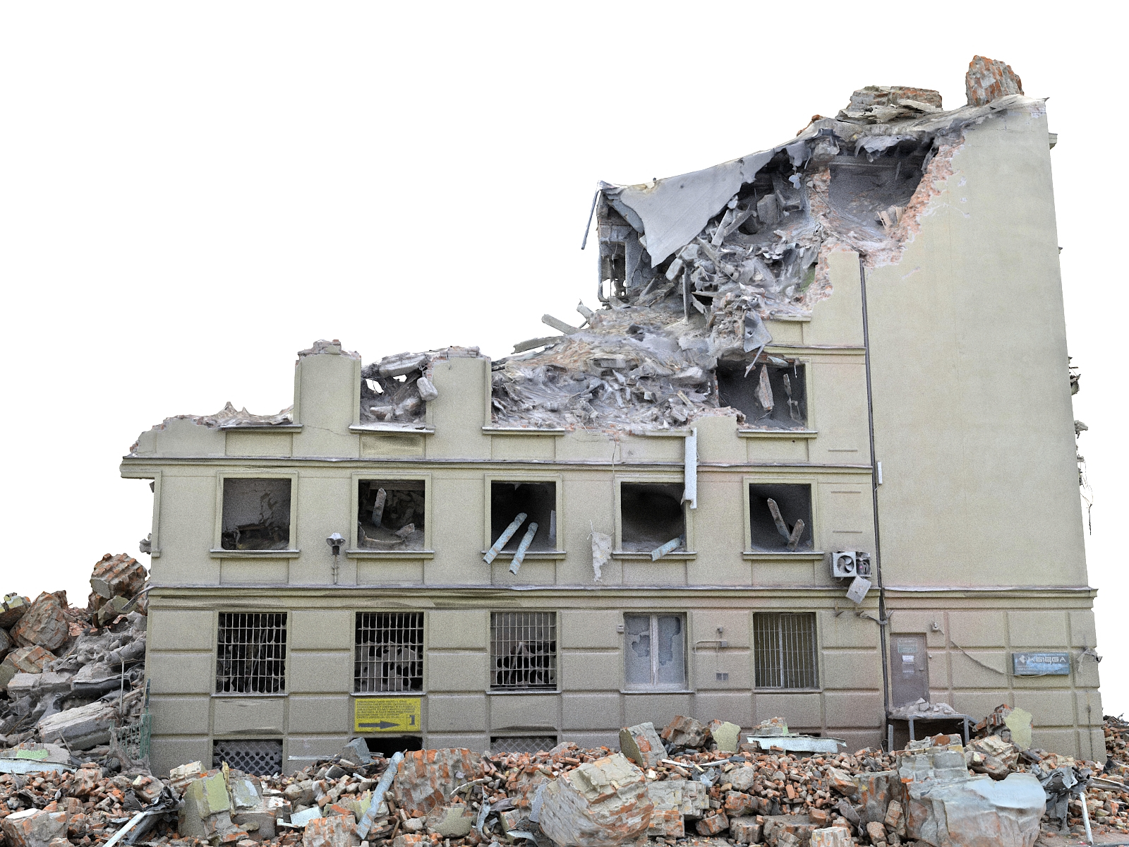 3D demolished building ultra hd - TurboSquid 1488993