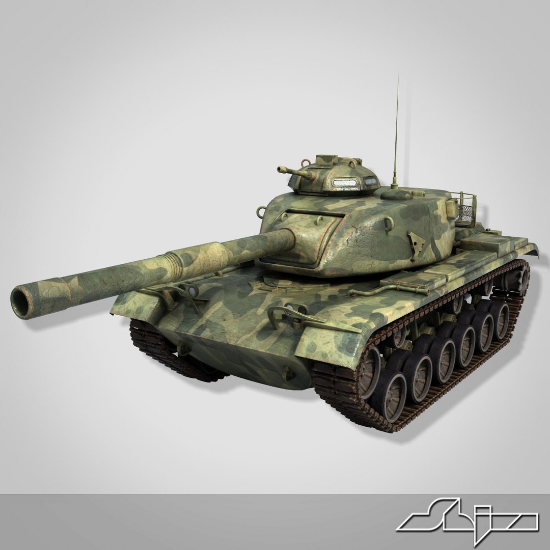 3d gun tank m60 patton