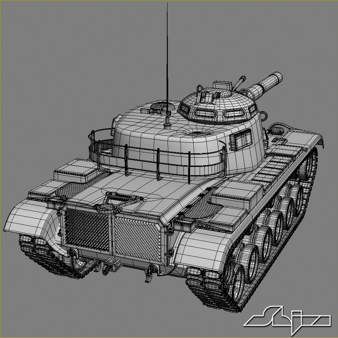 3d gun tank m60 patton