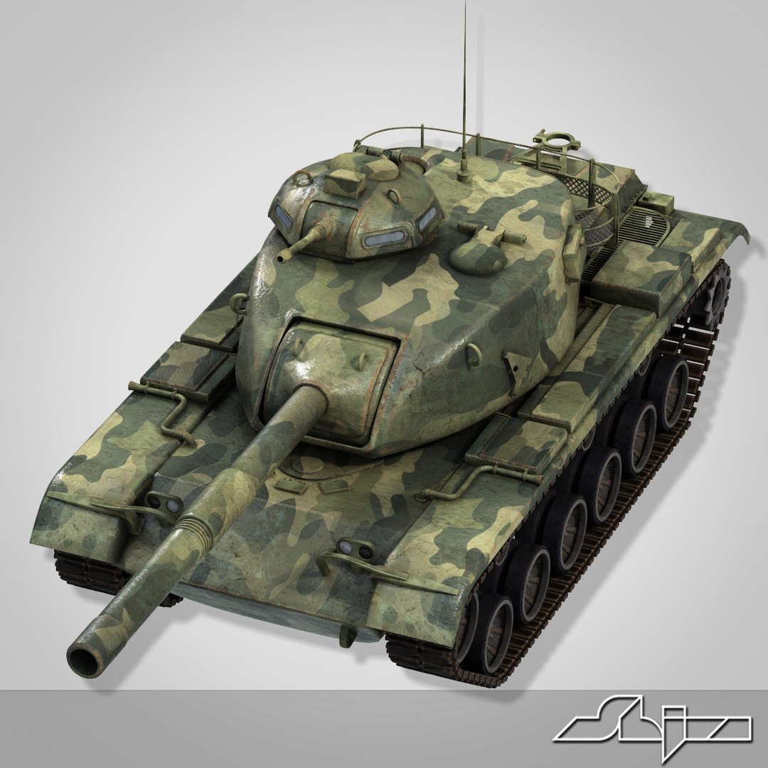 3d gun tank m60 patton