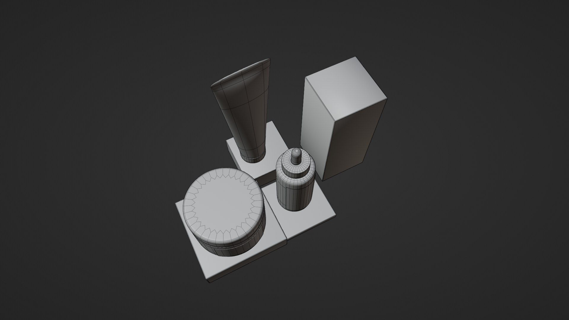 Free 3D Skincare Products Mockup - TurboSquid 1840418