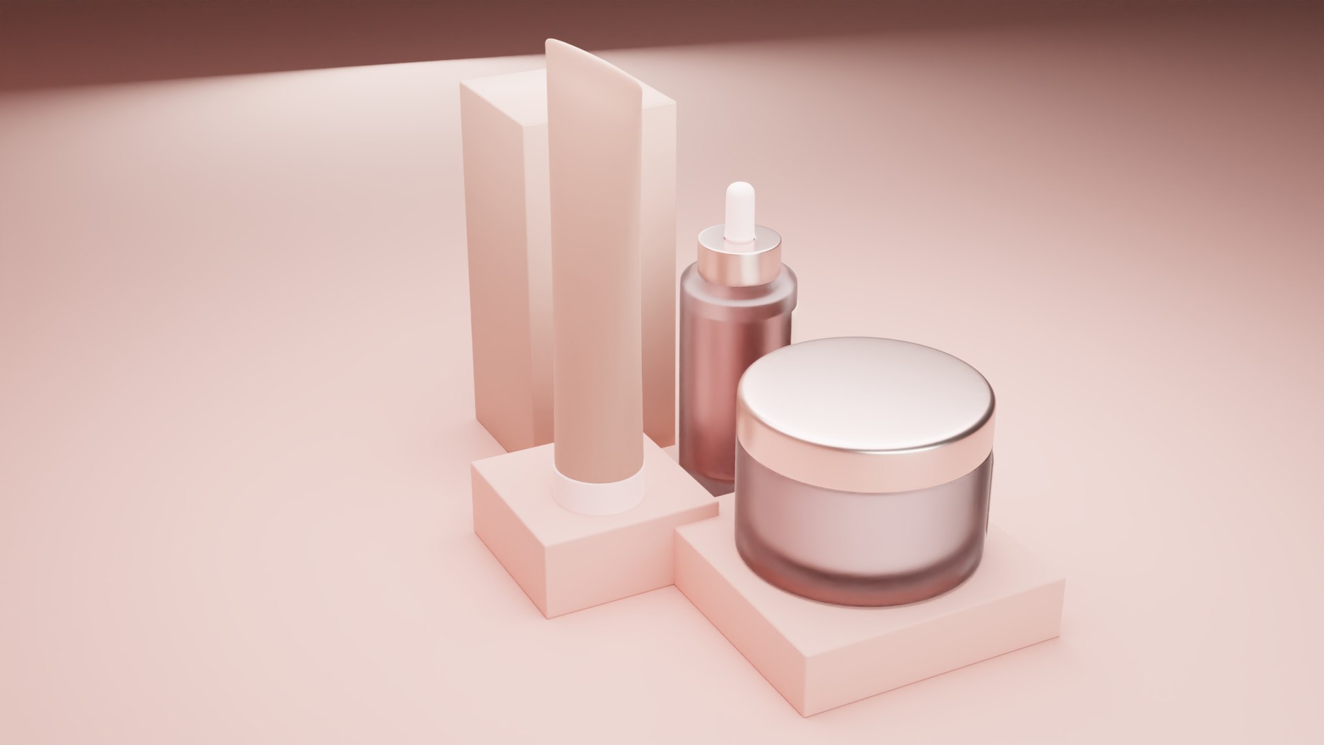 Free 3D Skincare Products Mockup - TurboSquid 1840418