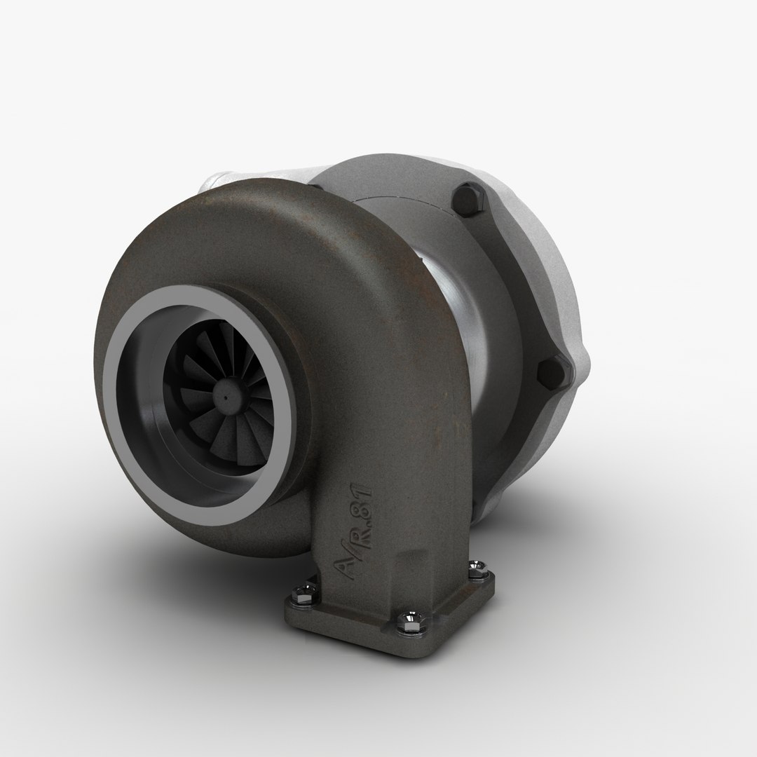 3D Small Turbocharger Compressor - TurboSquid 1237540