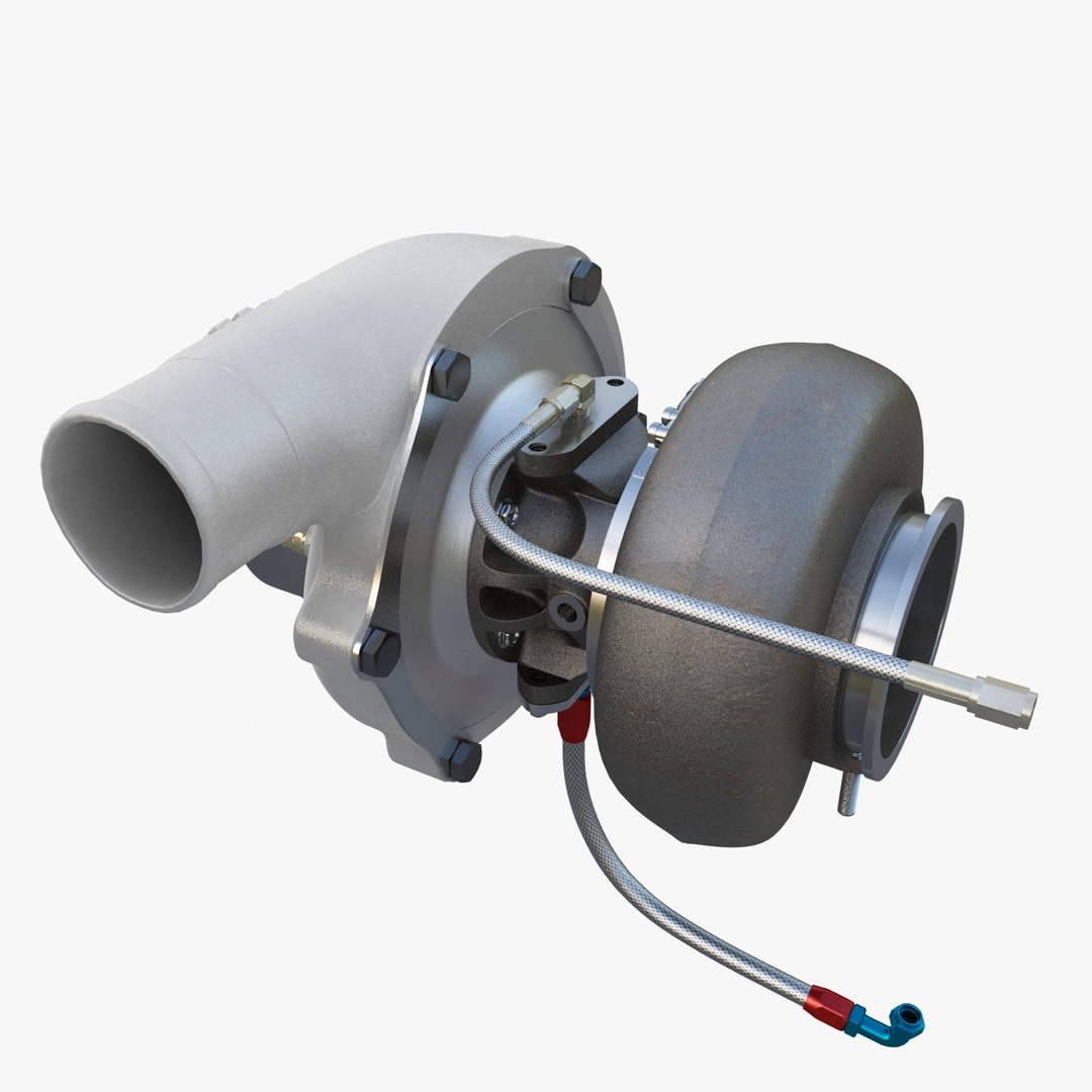 3D Small Turbocharger Compressor - TurboSquid 1237540