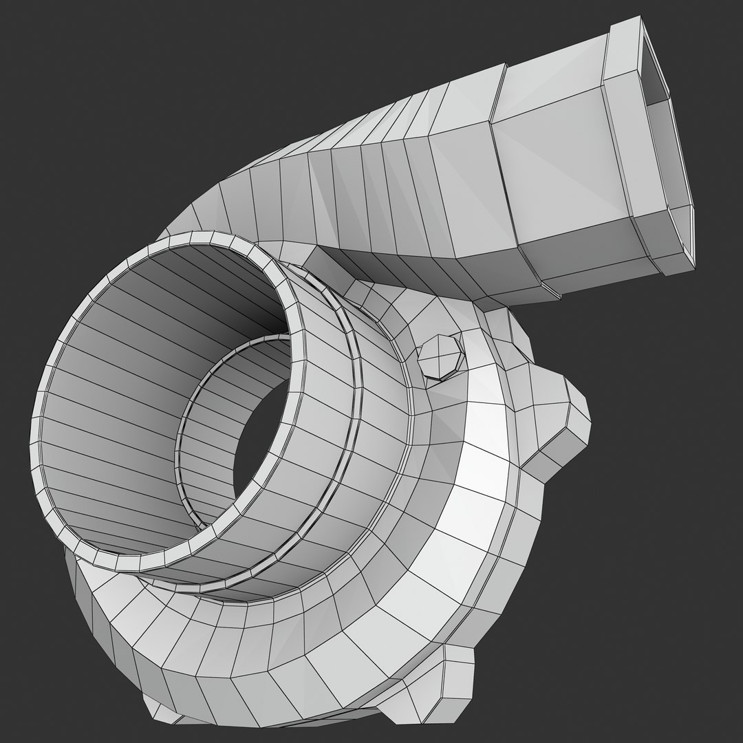 3D Small Turbocharger Compressor - TurboSquid 1237540