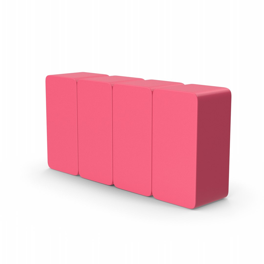 3D Model Pink Cartoony Lockers - TurboSquid 2226485