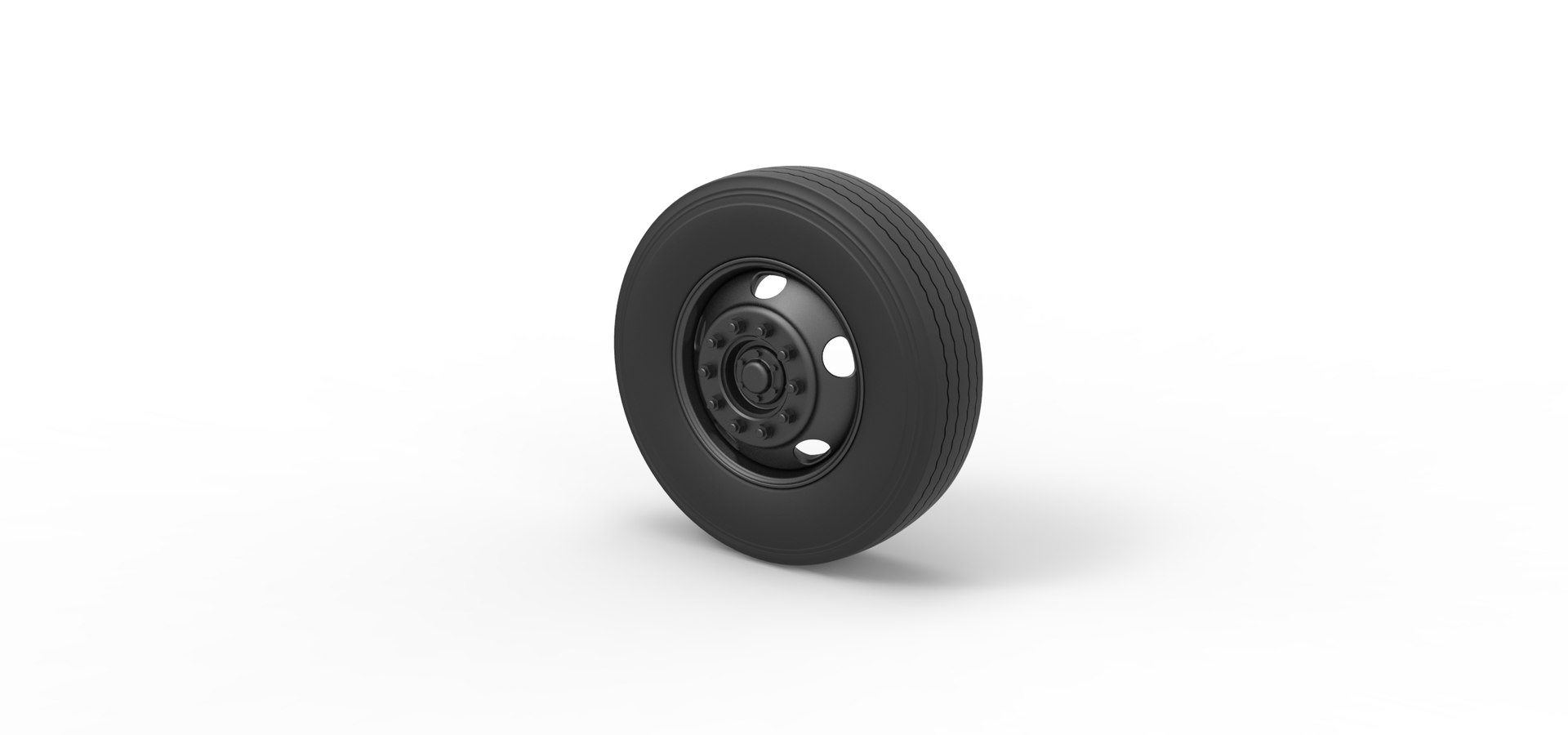 Diecast 5 Hole Front Wheel Of Vintage School Bus Scale 1 To 25 3D Model ...