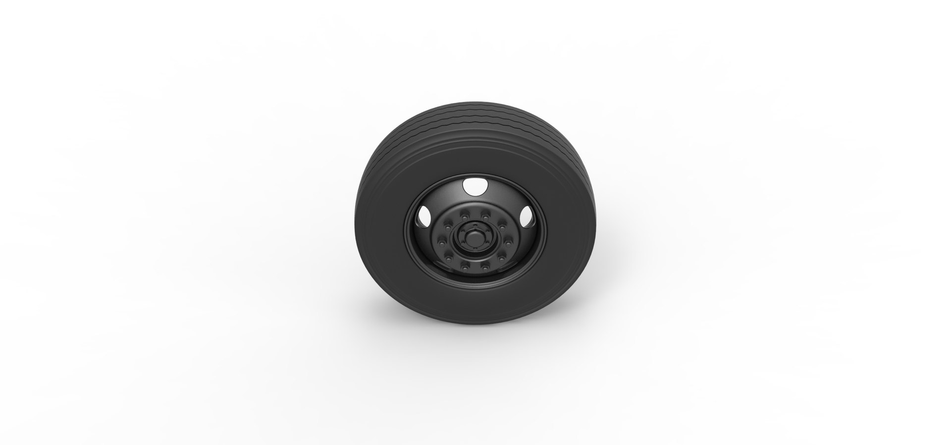 Diecast 5 Hole Front Wheel Of Vintage School Bus Scale 1 To 25 3D Model ...